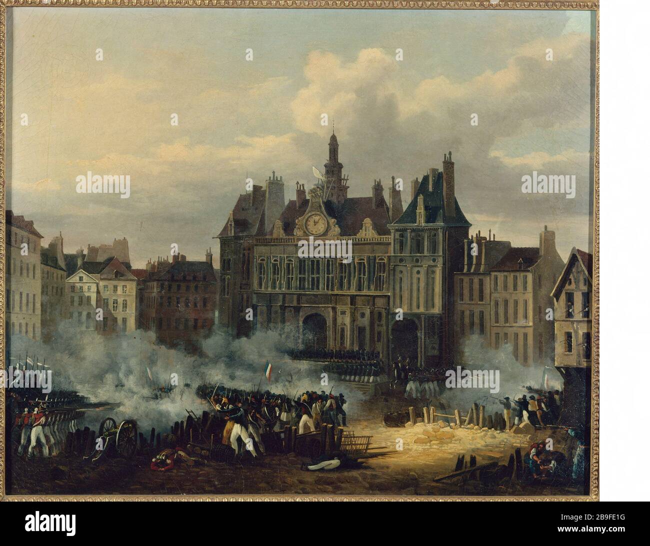 Taking the City Hall, July 28, 1830 D'après Hippolyte Lecomte (1781 ...