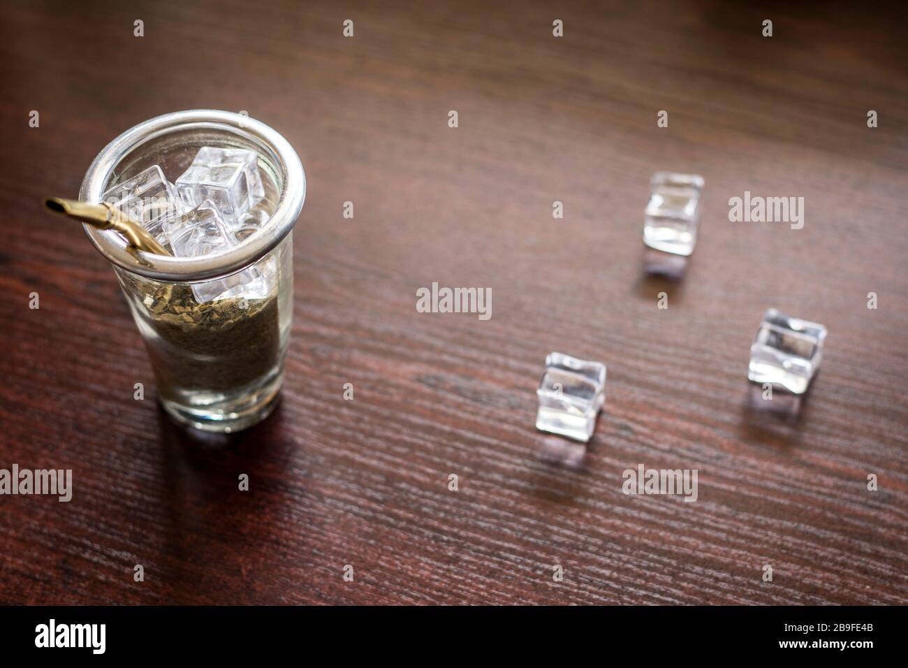 Terere, Frozen yerba mate drink. Cold yerba mate Stock Photo - Alamy