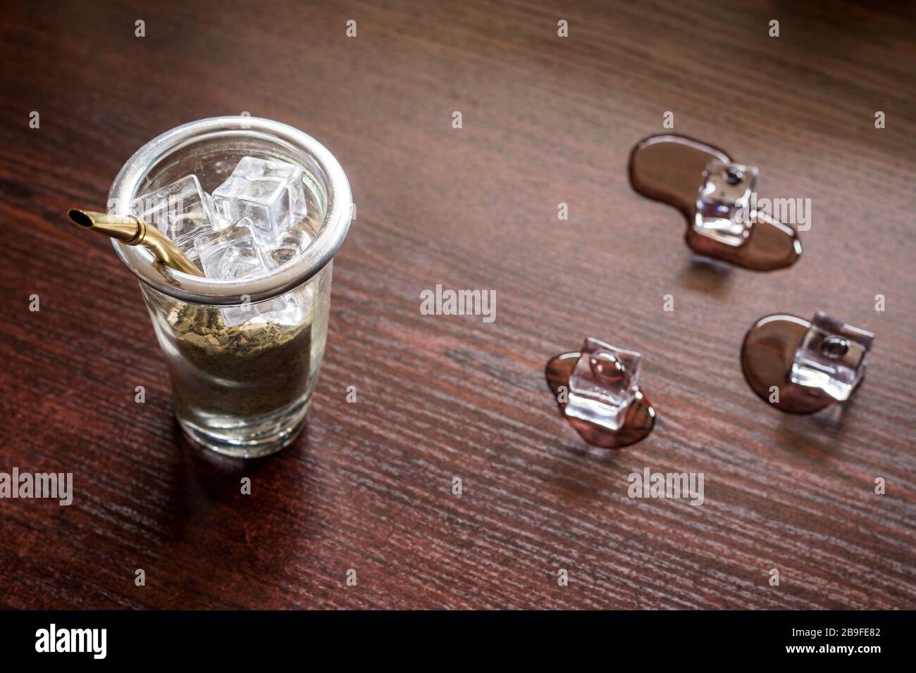 Terere, Frozen yerba mate drink. Cold yerba mate Stock Photo - Alamy