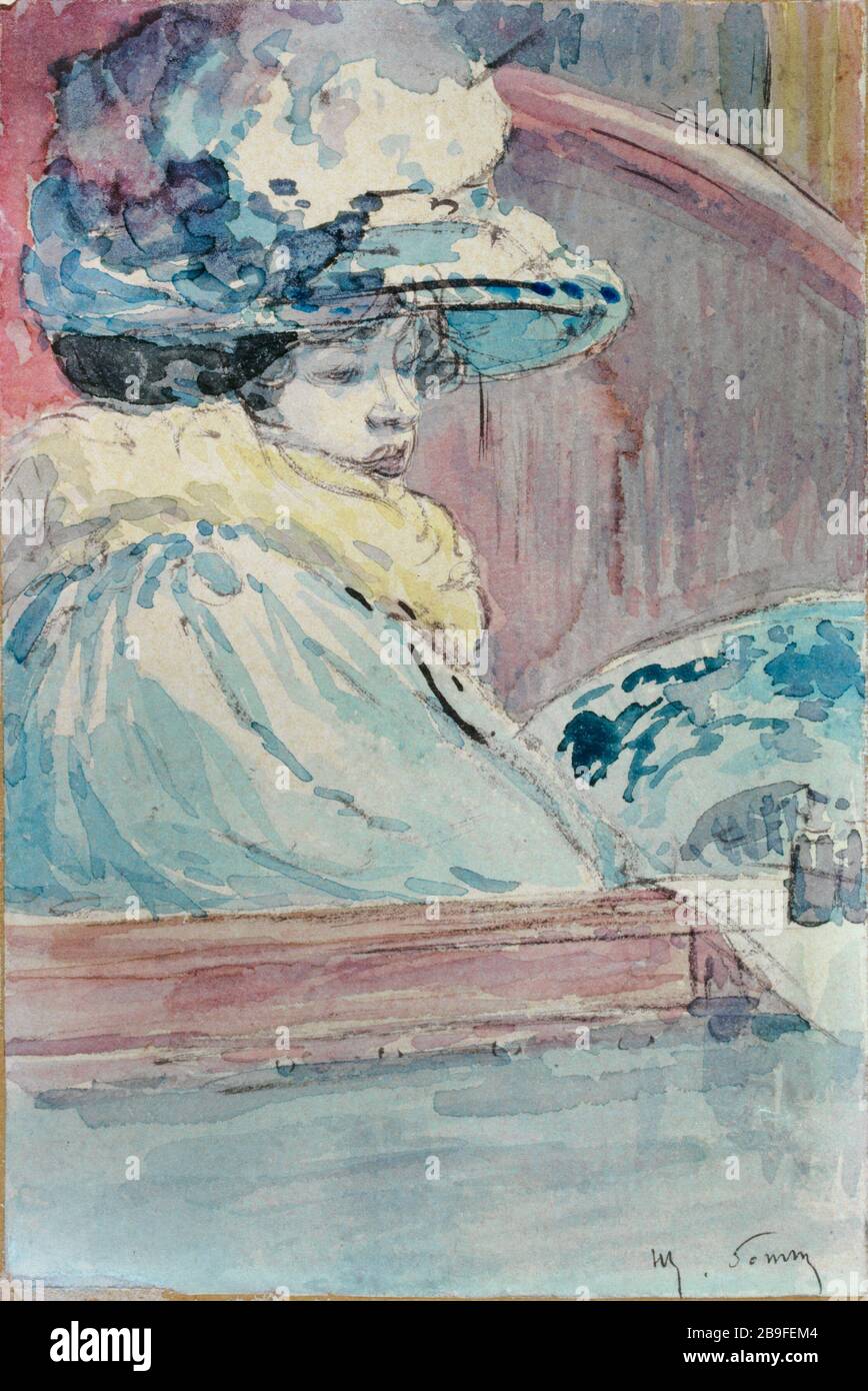 Elegant Henry Somm (1844-1907). "Elégante". Paris, musée Carnavalet ...