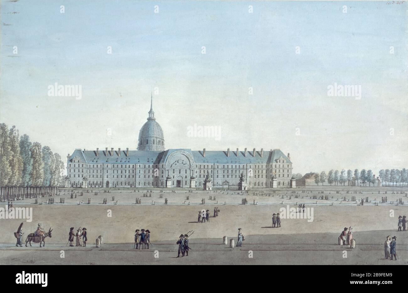 Les Invalides and the Esplanade Angelo Garbizza (1777-1813). "Les ...