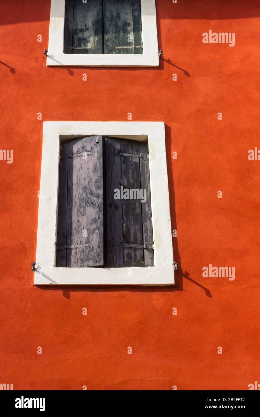 Black shuttered windows hi-res stock photography and images - Alamy