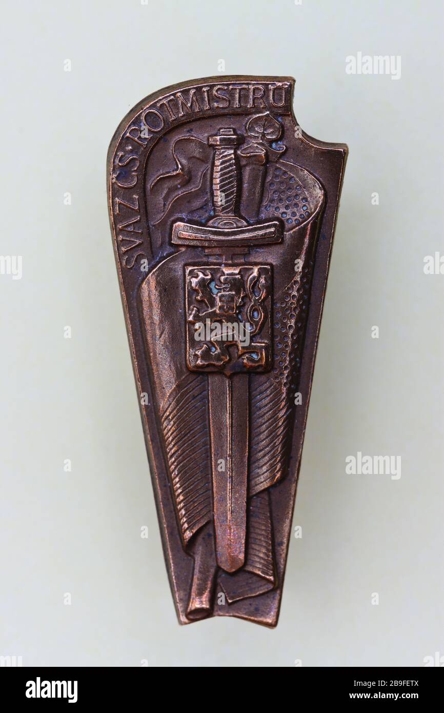 Old army military badge Stock Photo - Alamy