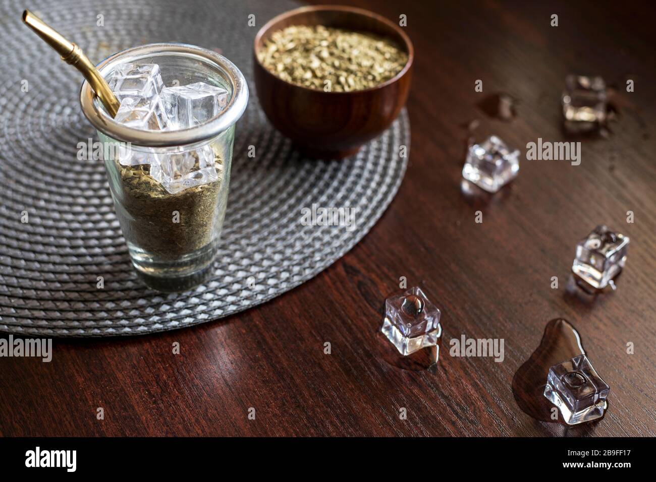 Terere, Frozen yerba mate drink. Cold yerba mate Stock Photo - Alamy