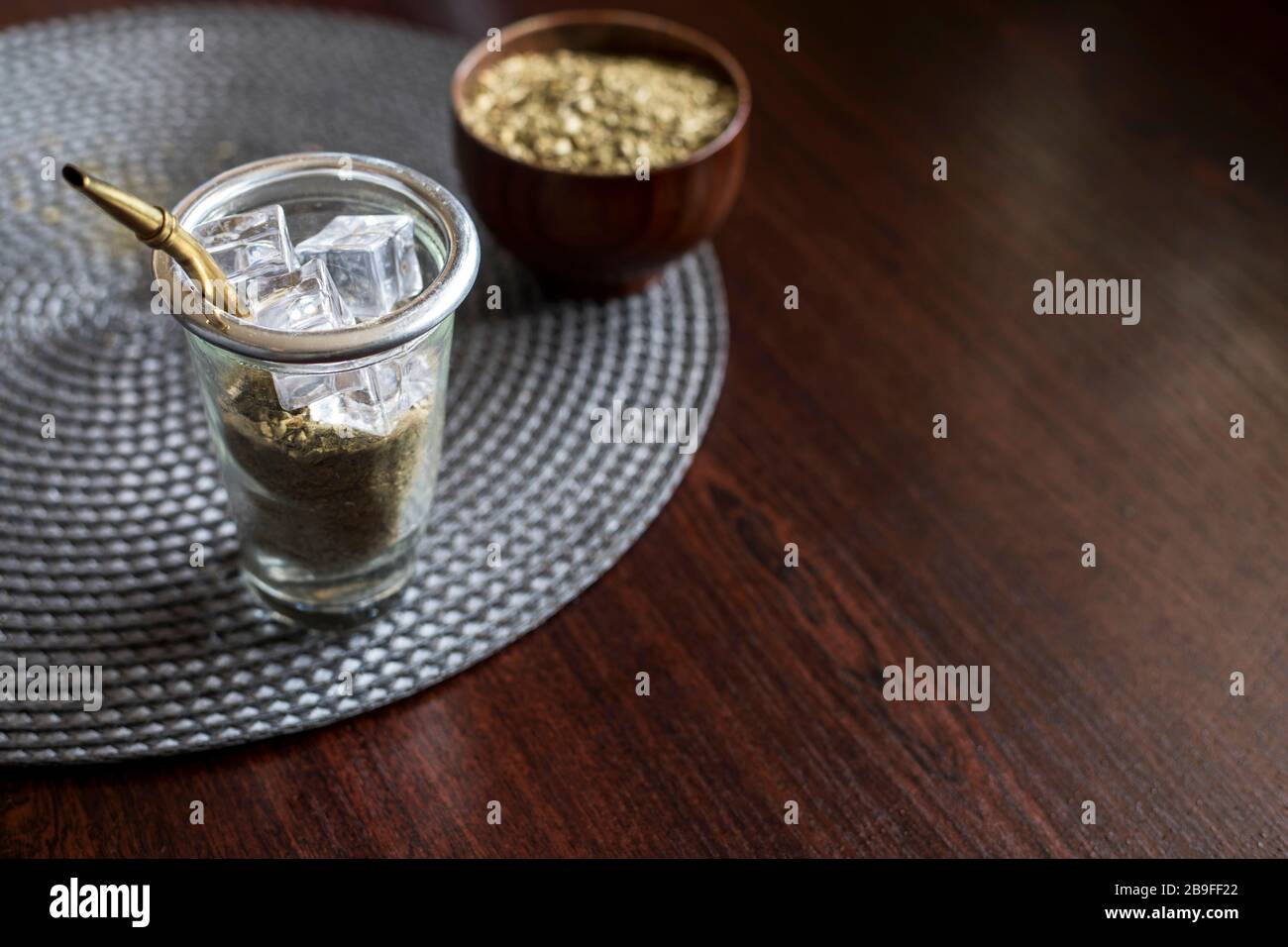 Terere, Frozen yerba mate drink. Cold yerba mate Stock Photo - Alamy