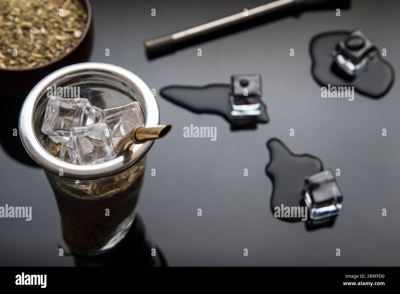 Terere, Frozen yerba mate drink. Cold yerba mate Stock Photo - Alamy