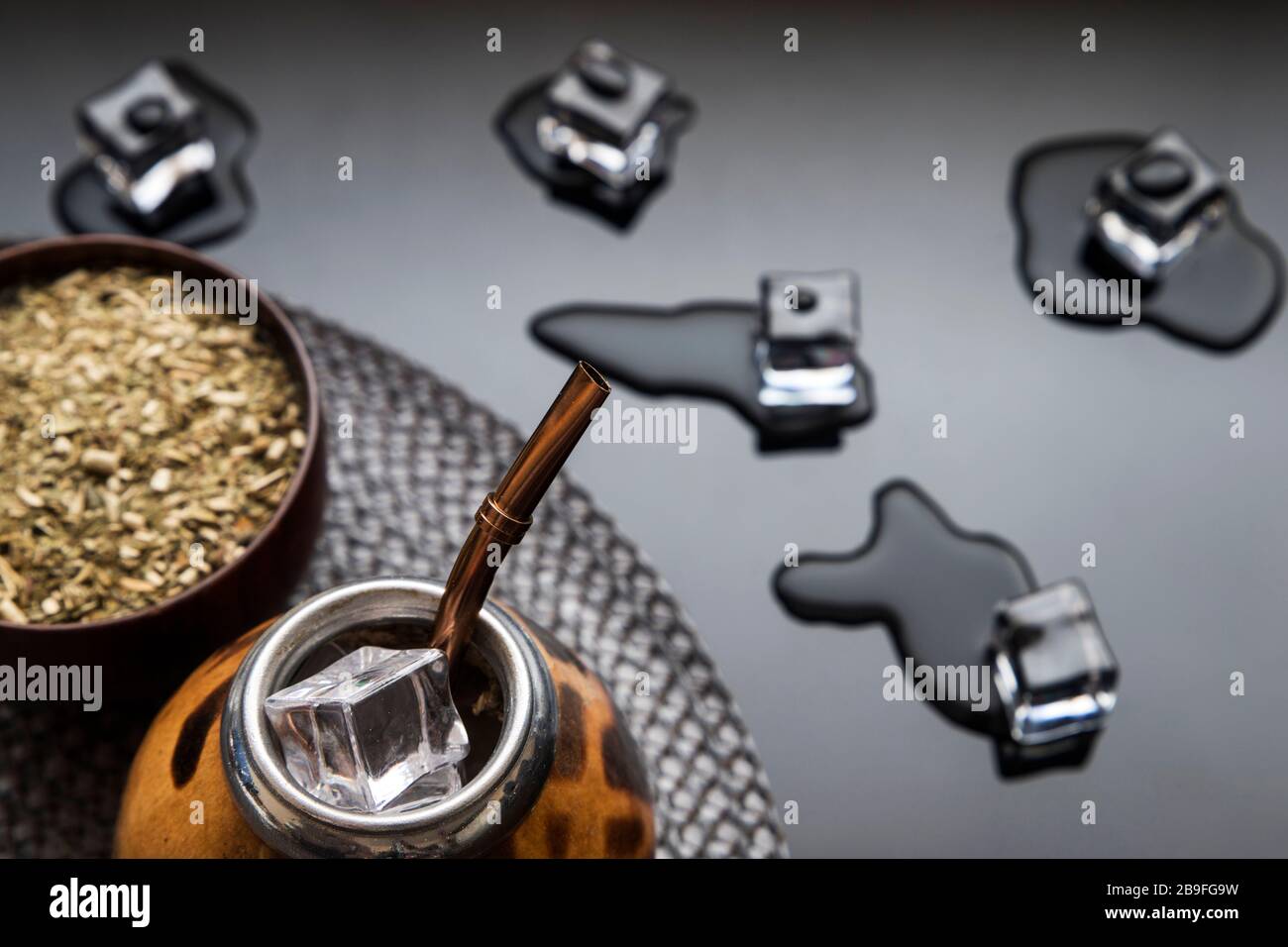 Terere, Frozen yerba mate drink. Cold yerba mate Stock Photo - Alamy