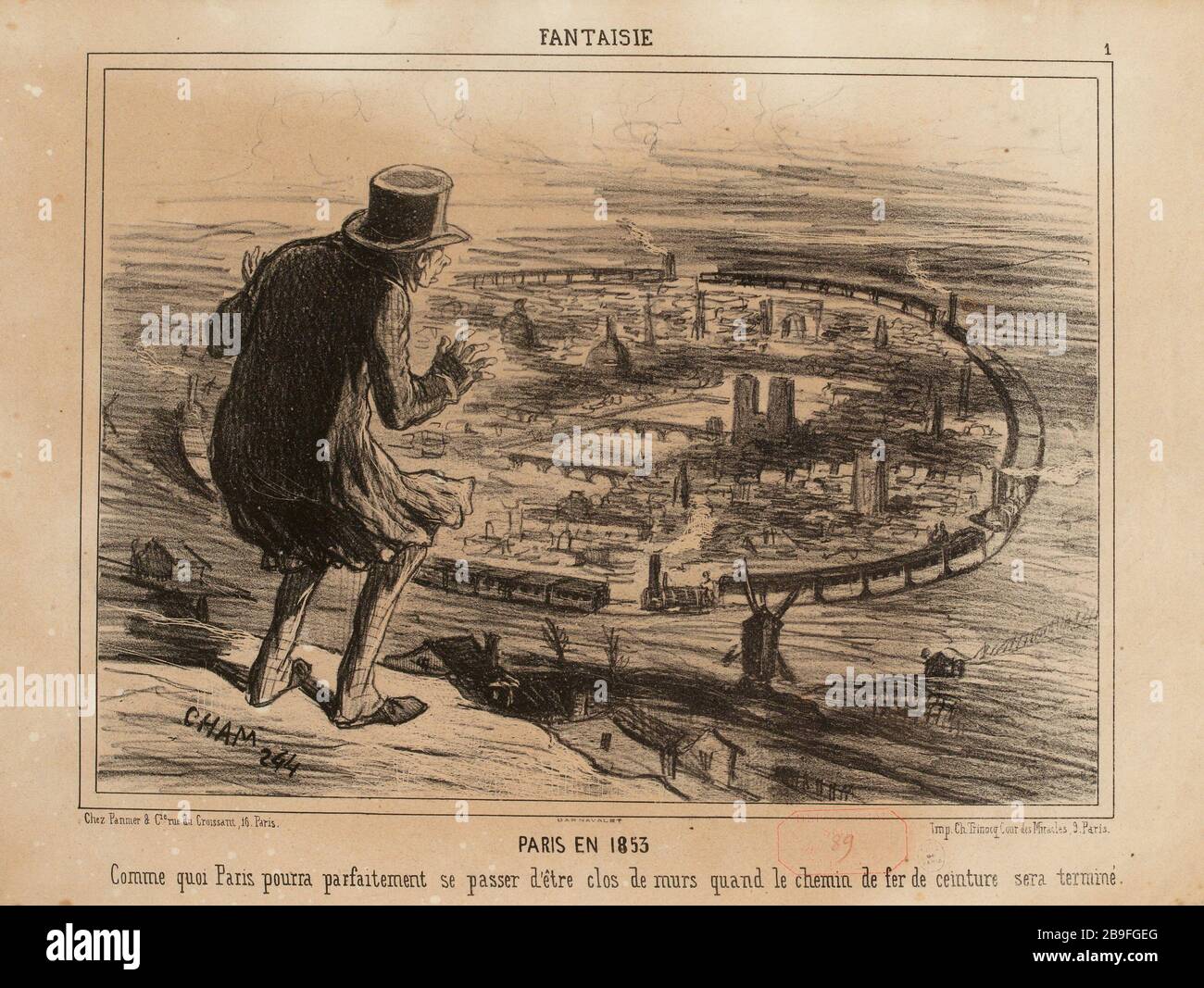 Paris in 1853. / 1 (as listed) |. Fancy (as a whole Stock Photo - Alamy