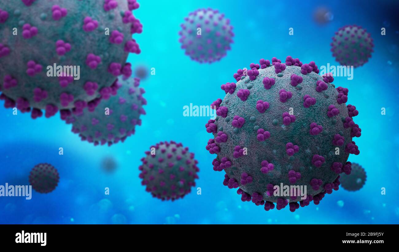 3d rendering of virus cells Stock Photo - Alamy