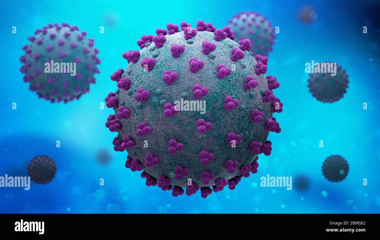 3d rendering of virus cells Stock Photo - Alamy
