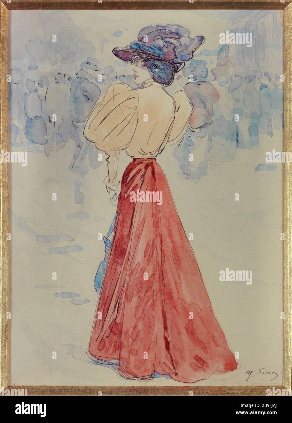 Elegant Henry Somm (1844-1907). "Elégante". Paris, musée Carnavalet ...