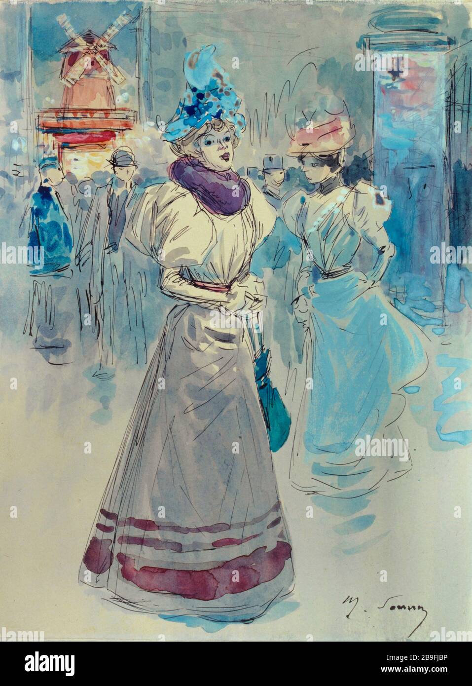Elegant Henry Somm (1844-1907). "Elégante". Paris, musée Carnavalet ...