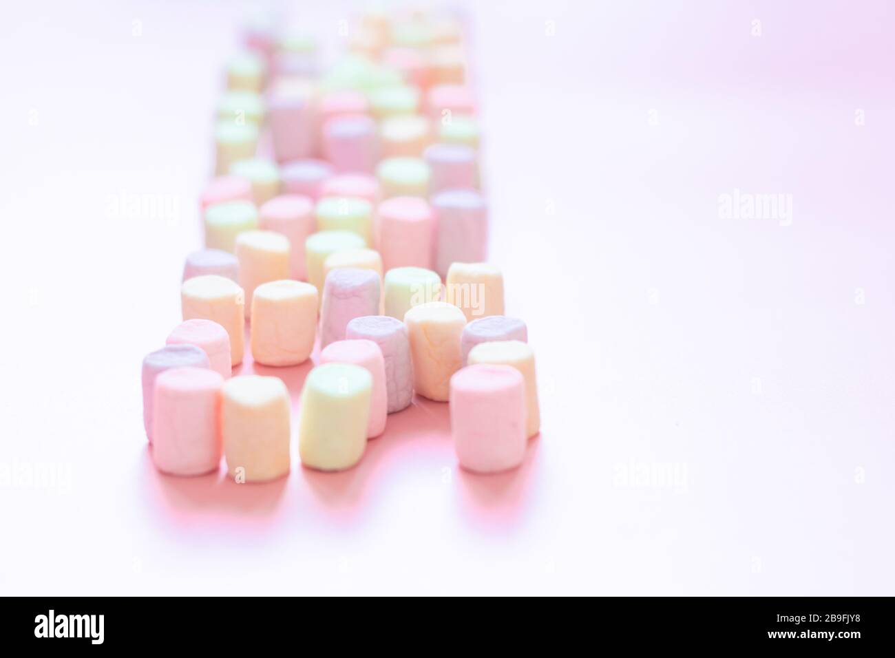 marshmallow pattern background, pastel color dessert, sweet food Stock ...
