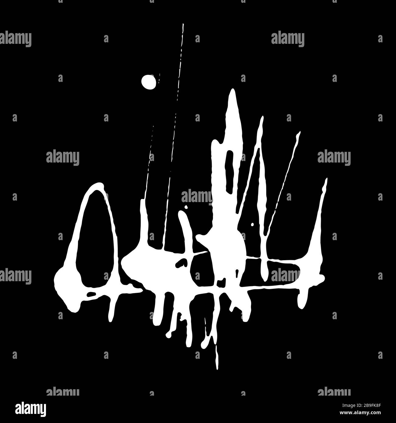 Artistic and aesthetic, exquisite splash. Calligraphic splash acrylic ...