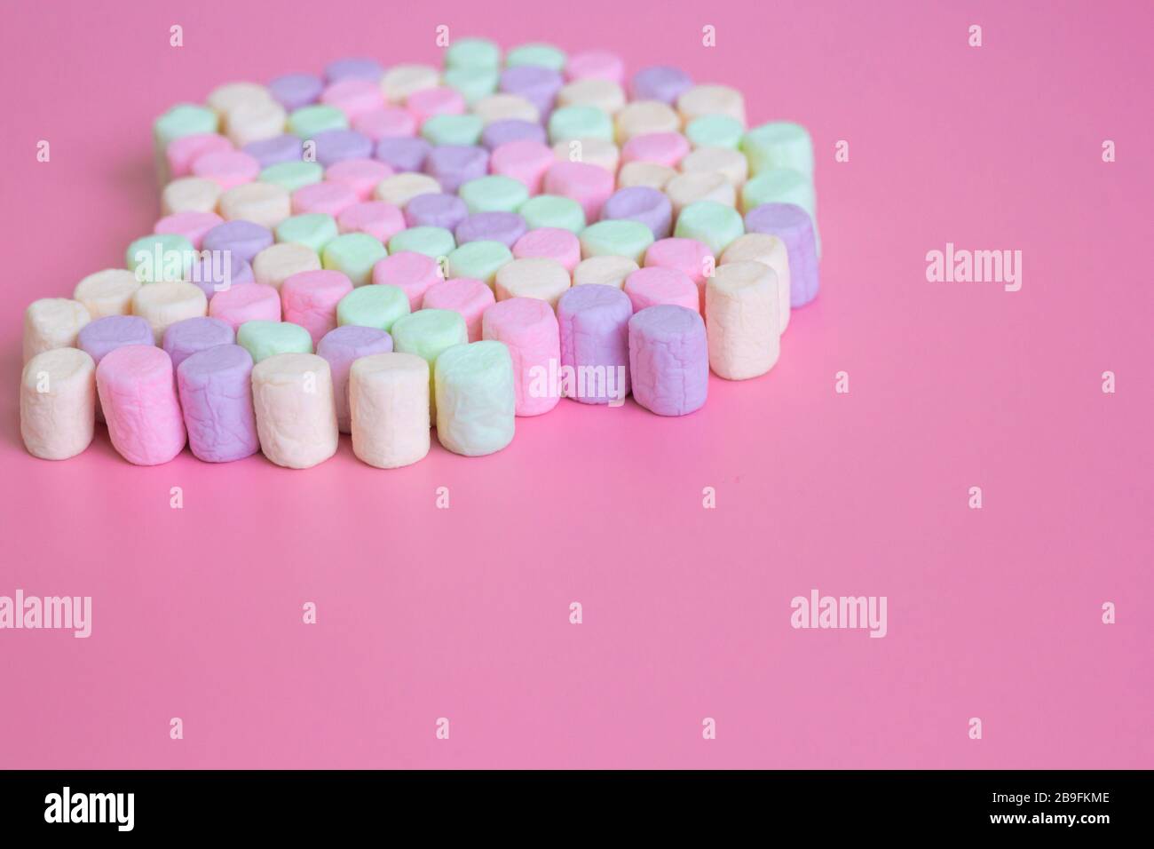 marshmallow pattern background, pastel color dessert, sweet food Stock ...