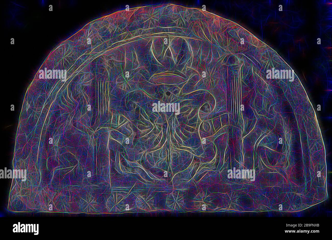 Hearthstone, capstone, with escutcheon of Emperor Charles V, fireplace ...