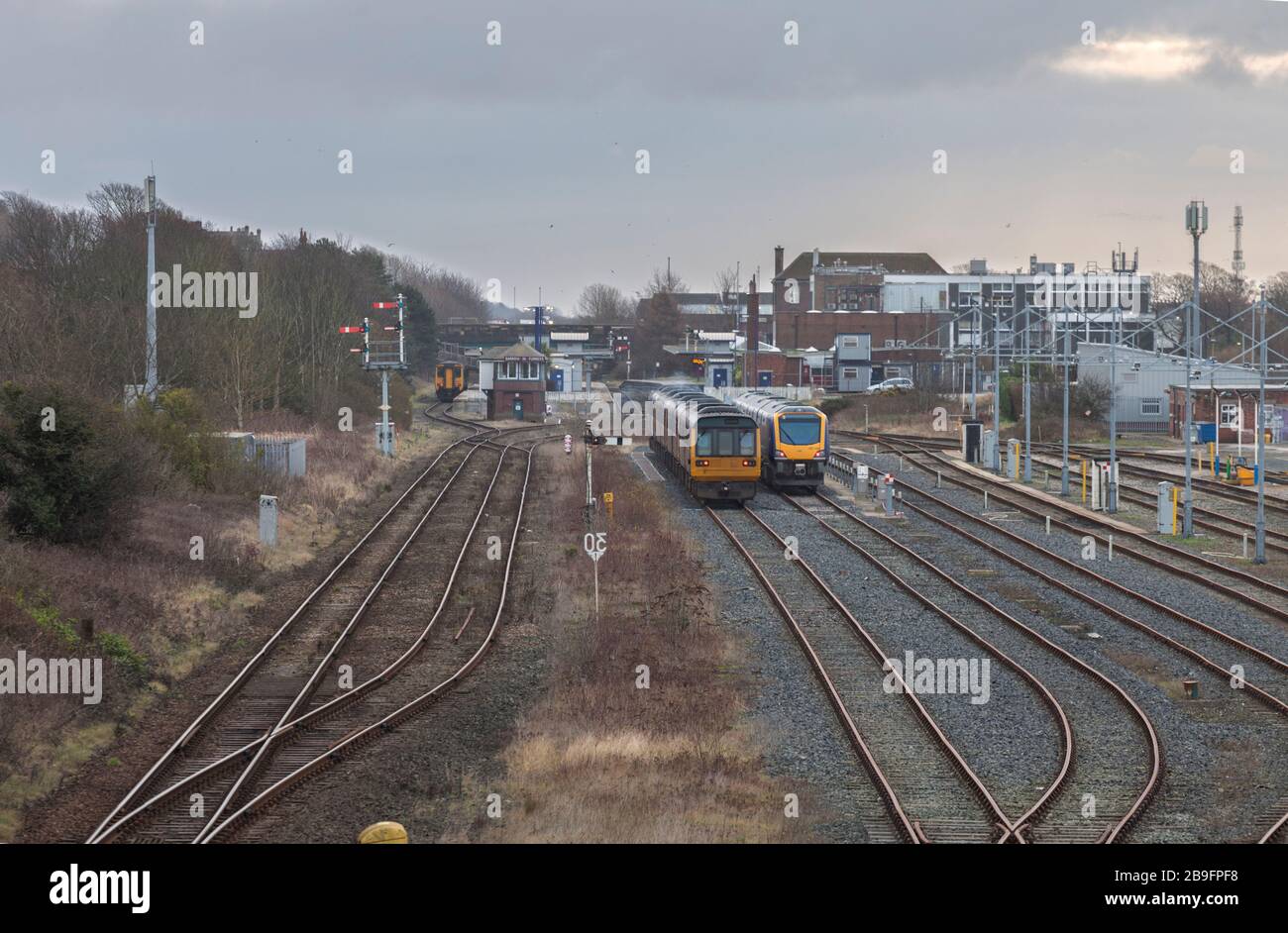 Withdrawn Northern Rail class 142 Pacer trains with new class 195's at ...