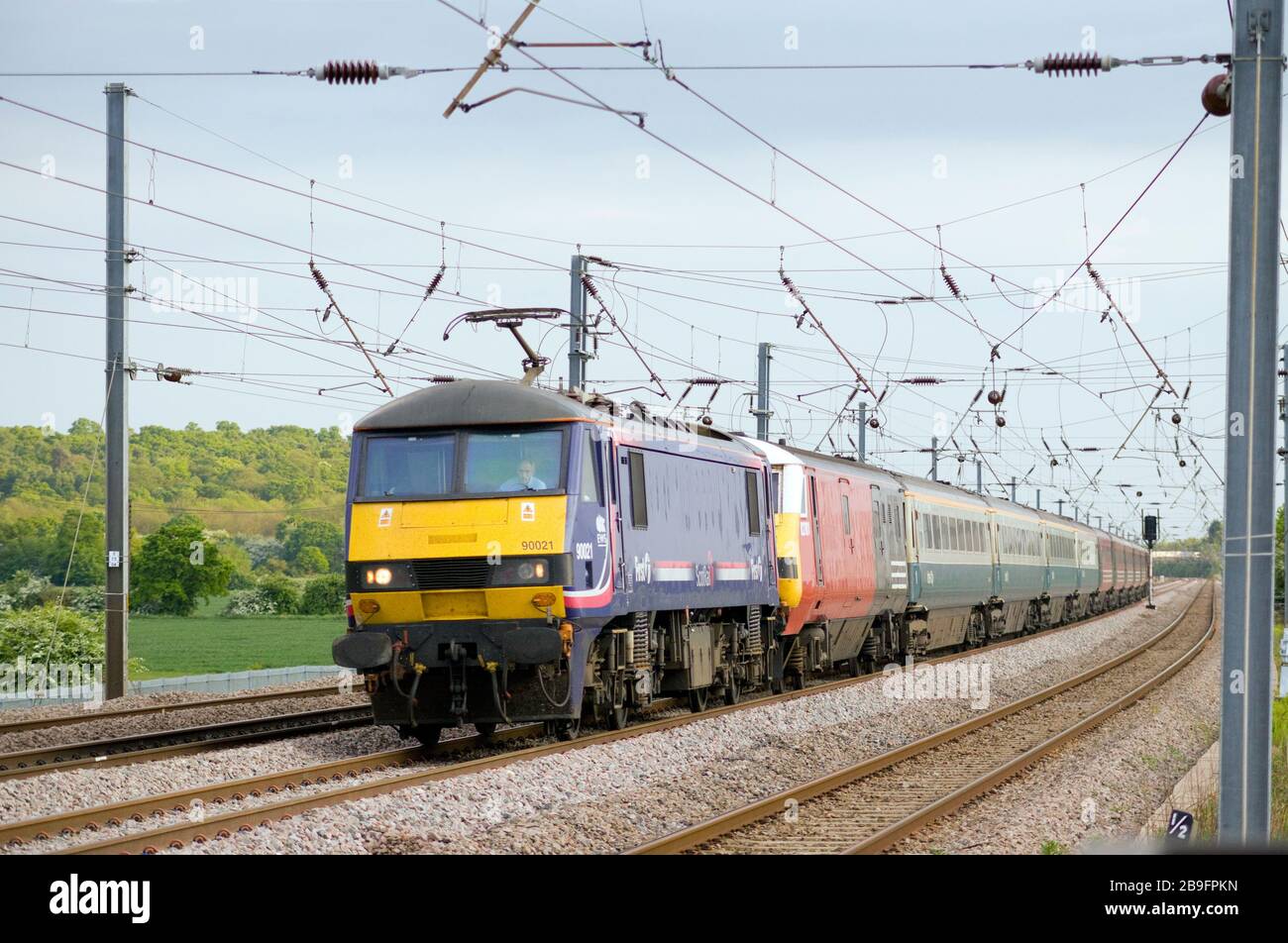 Class 90 electric locomotive hi-res stock photography and images - Alamy