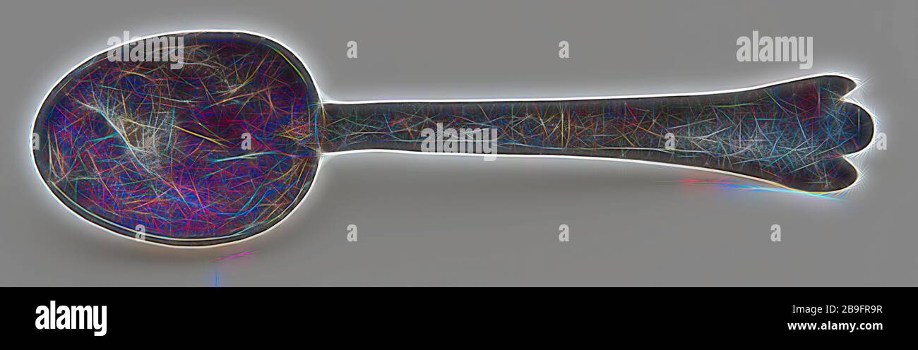 Pewter spoon with flat handle, small size, teaspoon table spoon ...