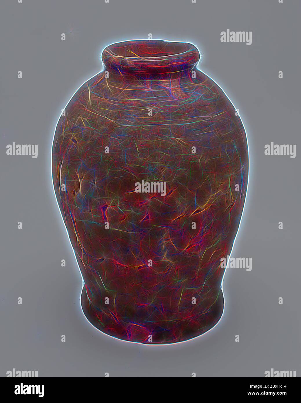 Pottery pot on stand, baluster shape, used in the sugar industry, sugar ...