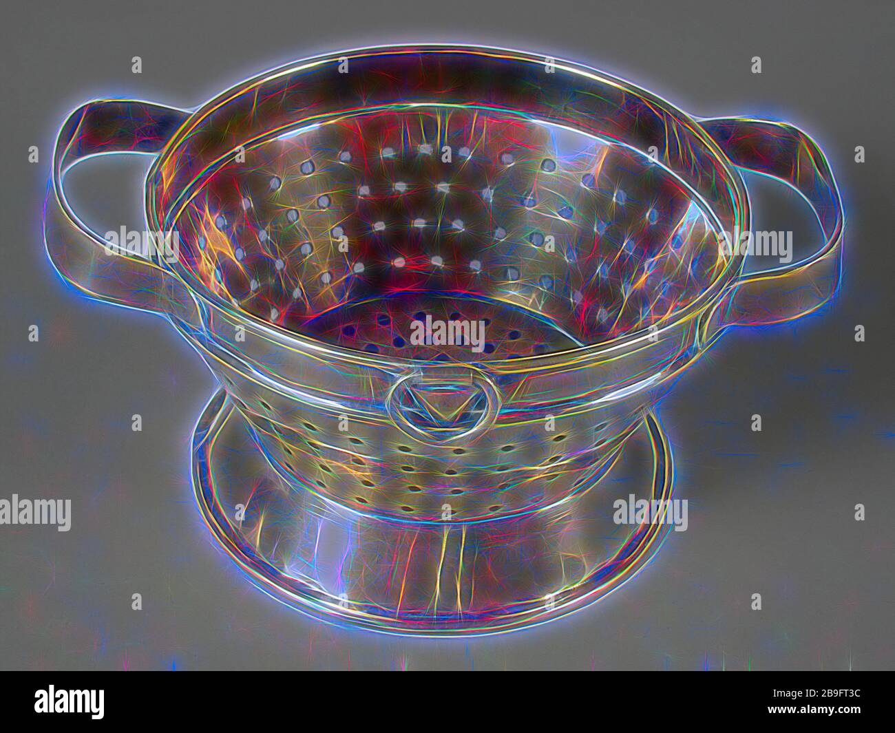 metal worker: Gresnich, Yellow copper miniature colander, colander ...