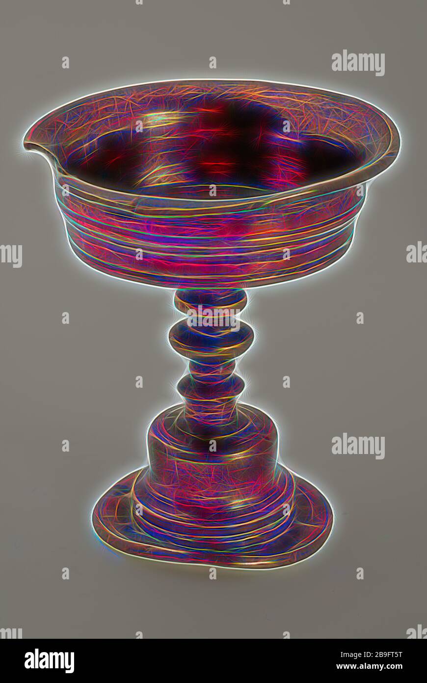 Small salt barrel on round base, with three knots in the trunk, salt ...