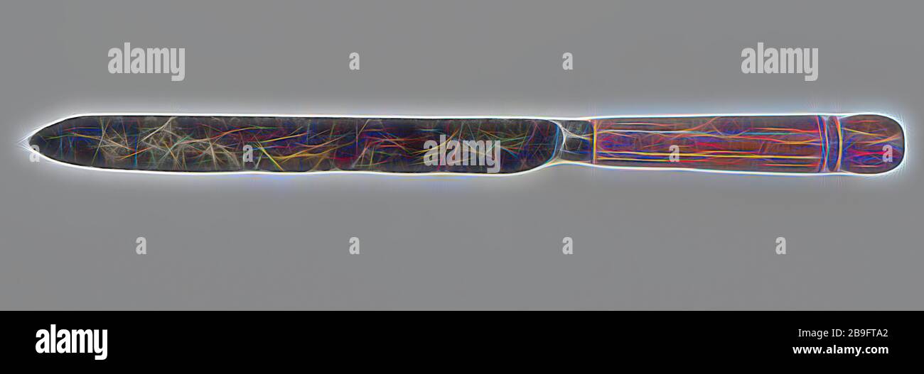 Knife with narrow, elongated blade and legs with round cross section ...