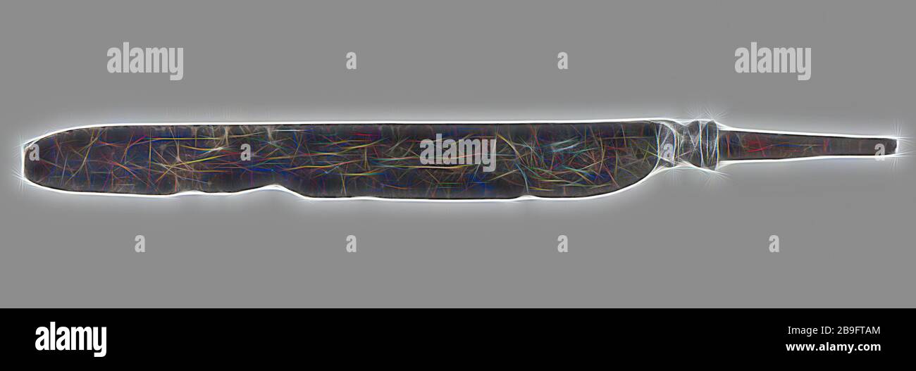 Oblong, narrow blade with narrowed sting, blade knife cutlery soil find ...