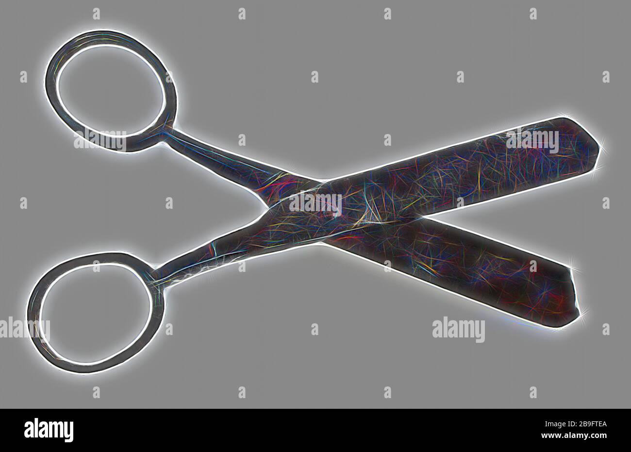 Small hinge scissors with oval eyes, scissor cutting tool soil finds ...
