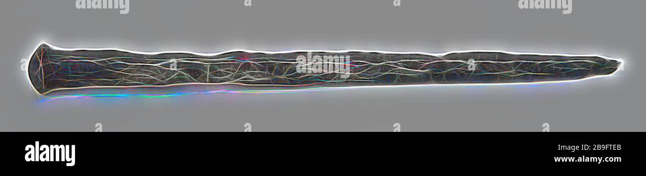 Hand-forged nail, nail, nail fastener bottomfound iron metal, forged ...