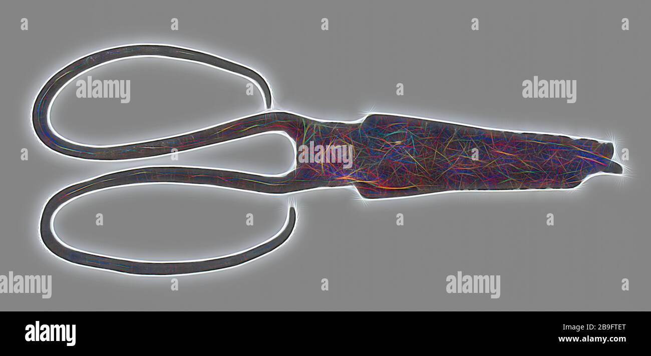 Hinge scissors, scissors with broad and open eyes, scissor cutting tool ...