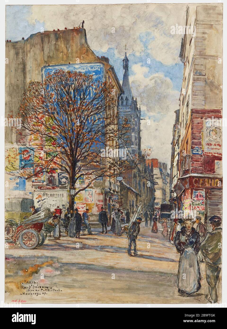 Rue Saint Severin, to the junction of the rue Saint-Jacques and the ...