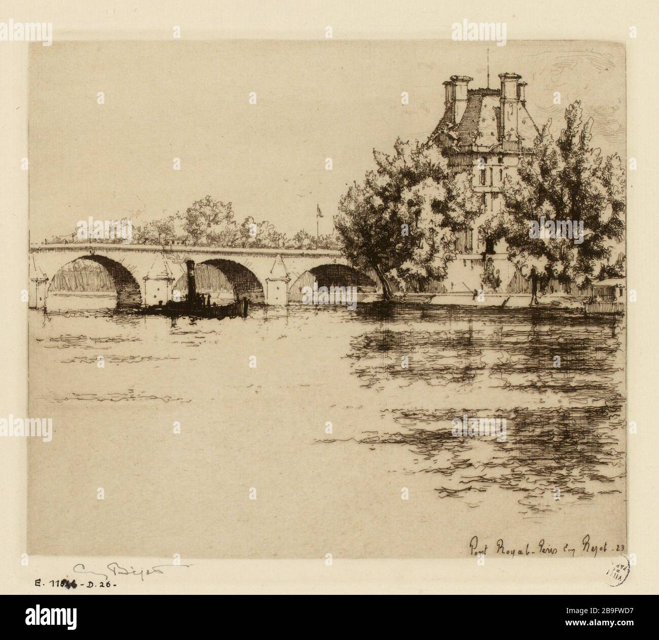 Pont Royal (listed security (letter Stock Photo - Alamy