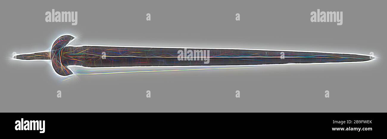 Blade and baffle plate of kidney dagger with double-edged blade, kidney ...