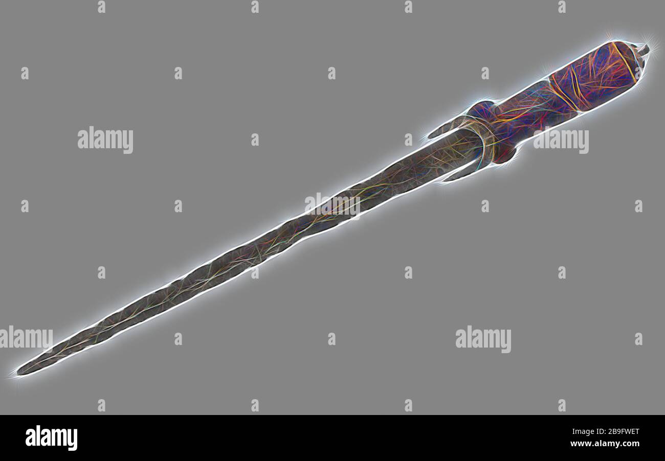 Kidney dagger with wooden hilt and metal baffle with paratroopers in ...