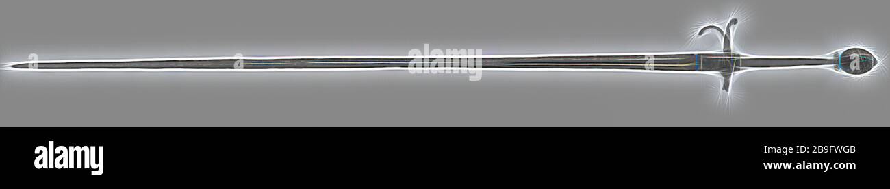 Decorative drapes with one donkey's hoof, guard and handle, in the ...