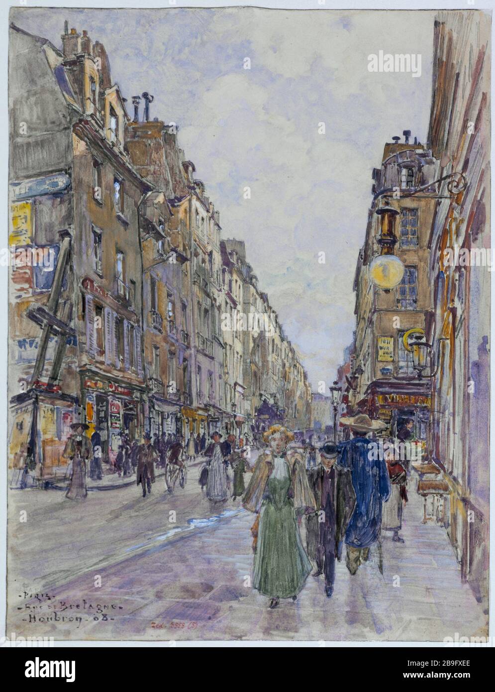STREET OF BRITAIN Frédéric-Anatole Houbron (1851-1908). "Rue de ...
