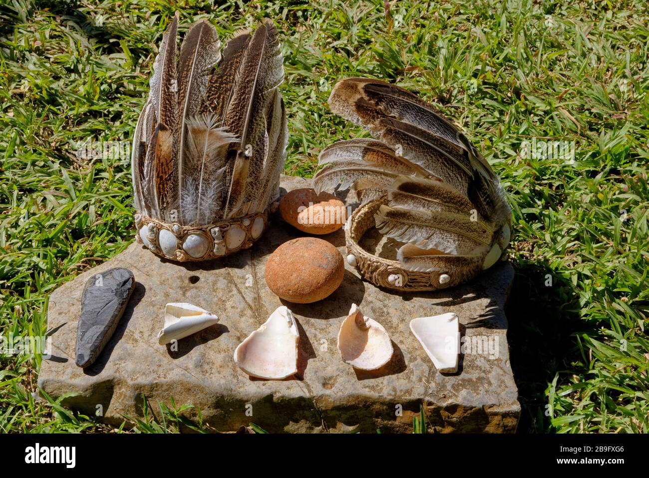 Old native cuban objects used in shamanic rituals - Vinales, Cuba Stock ...