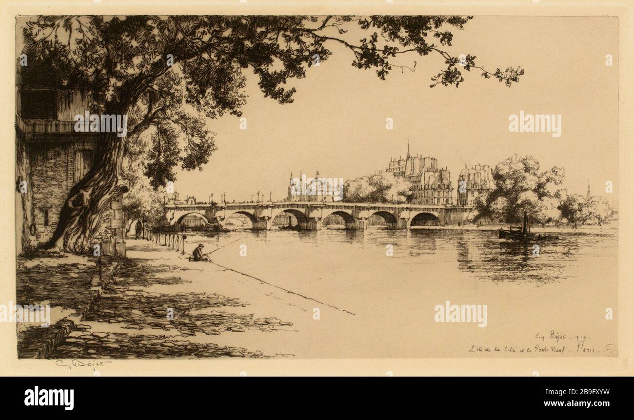 The island of the city and the Pont Neuf (listed security (letter Stock ...
