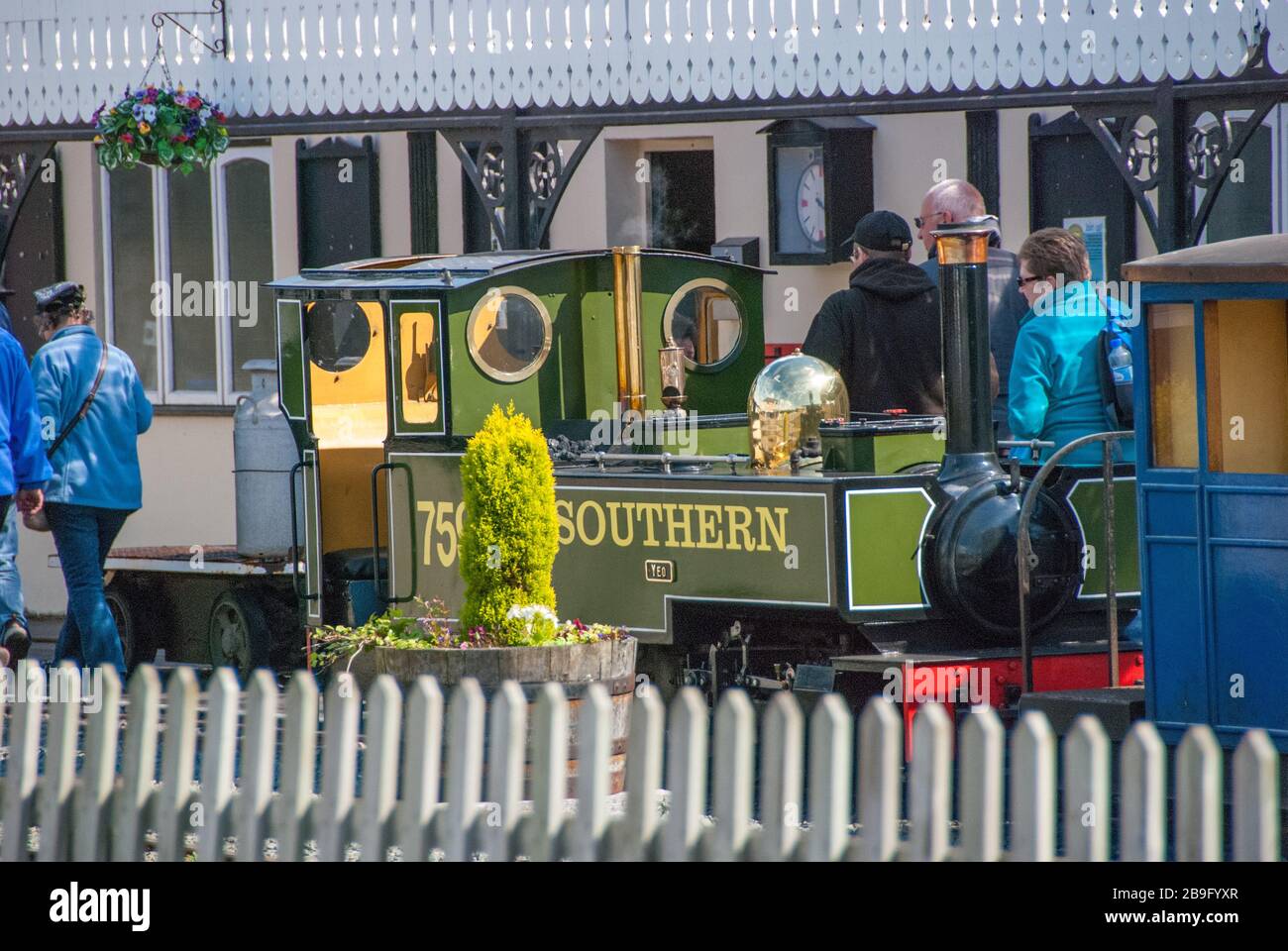 Fairbourne Railway station near Barmouth in North Wales Stock Photo - Alamy