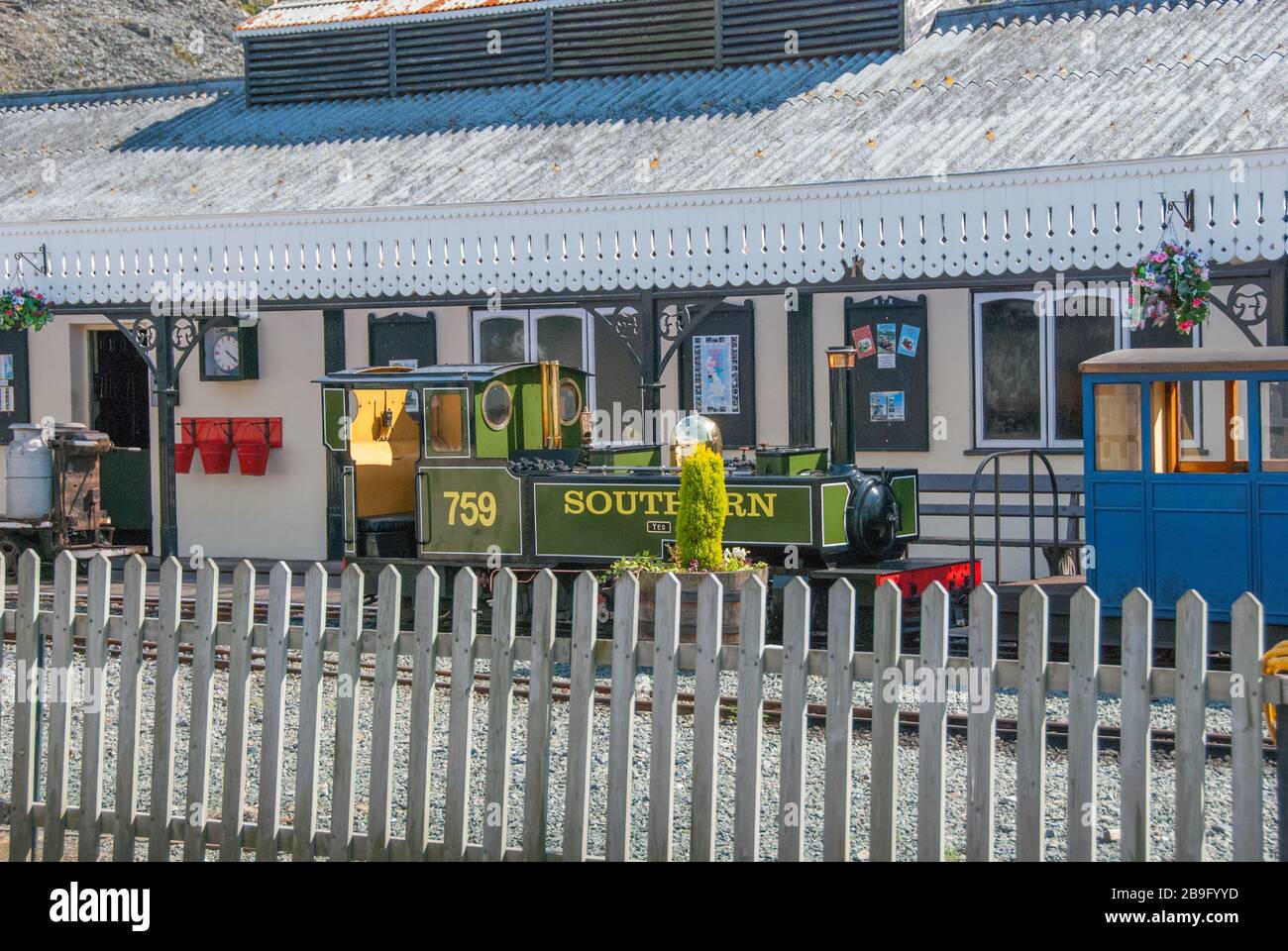 Fairbourne Railway station near Barmouth in North Wales Stock Photo - Alamy