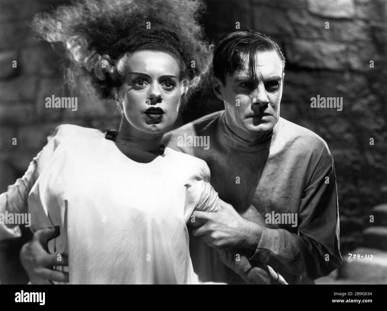 ELSA LANCHESTER as the Monster's Mate and COLIN CLIVE as Henry ...