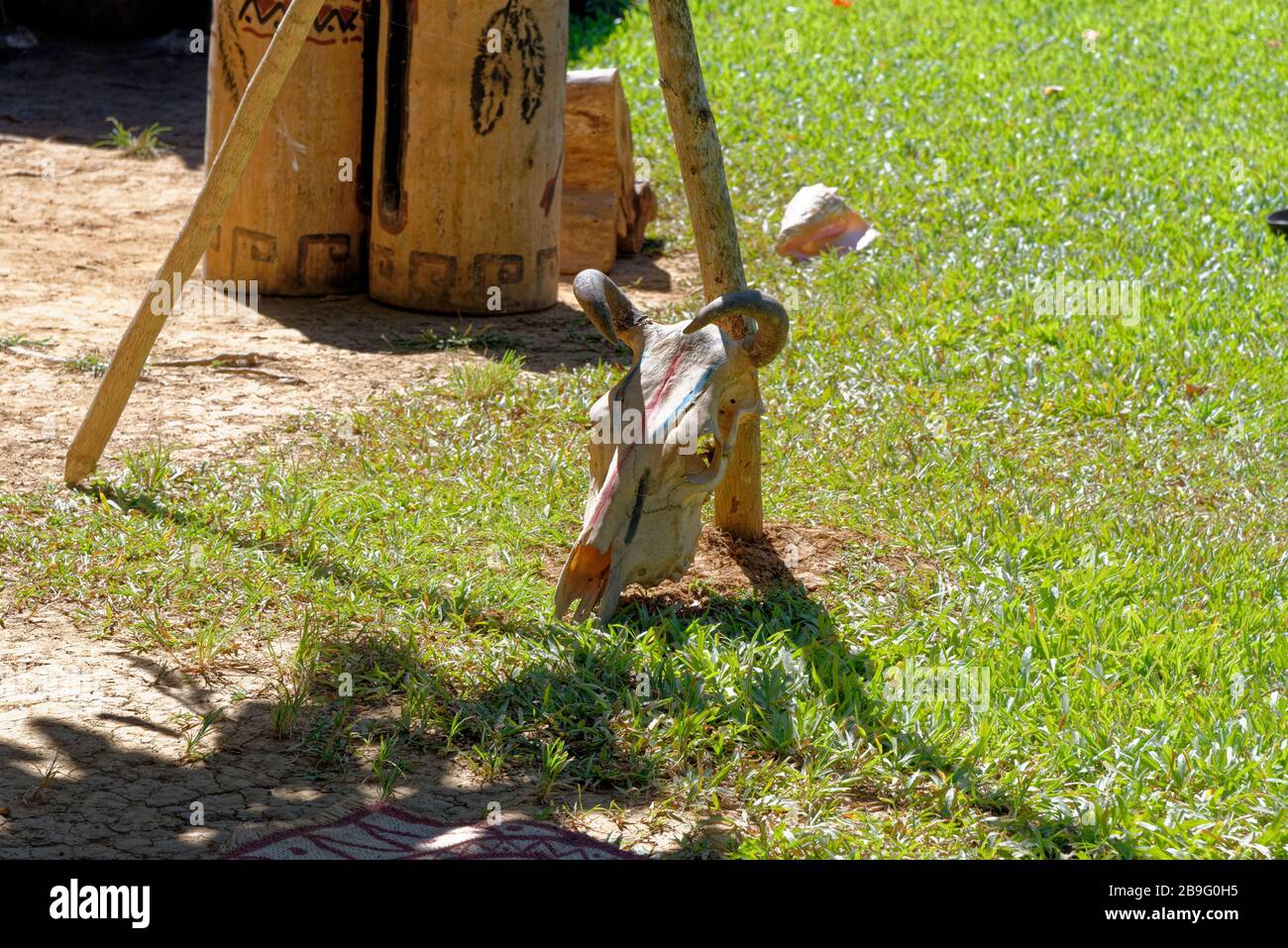 Old native cuban objects used in shamanic rituals - Vinales, Cuba Stock ...