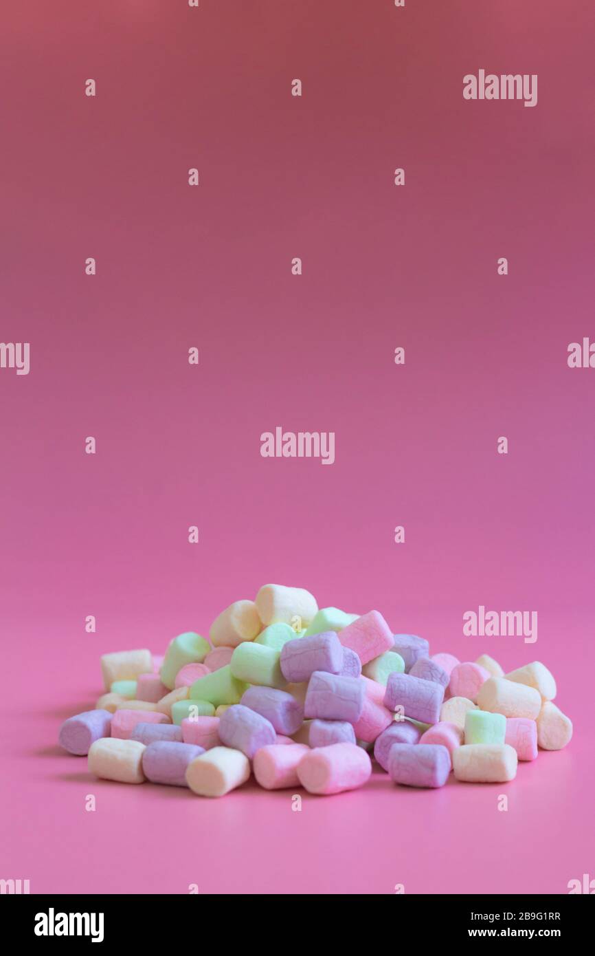 marshmallow pattern background, pastel color dessert, sweet food Stock ...