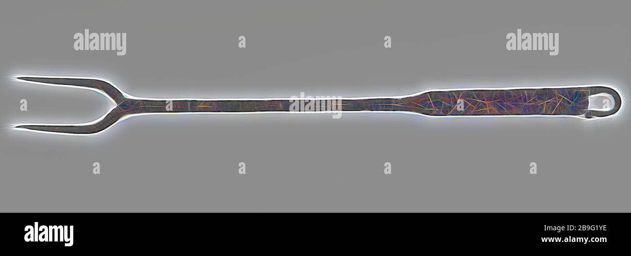 Iron frying fork, fork with two teeth, fork kitchen utensils soil find ...