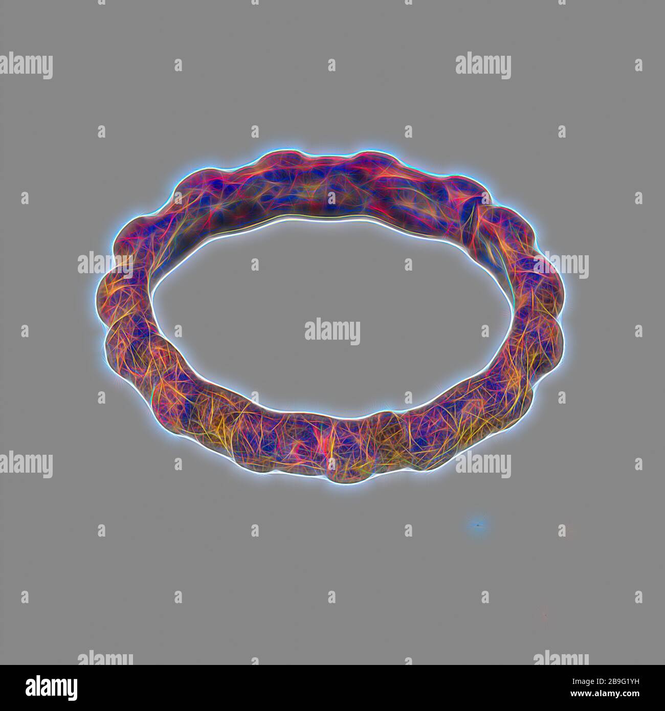 Brass ring with stud decoration, ring part soil find brass brass metal ...