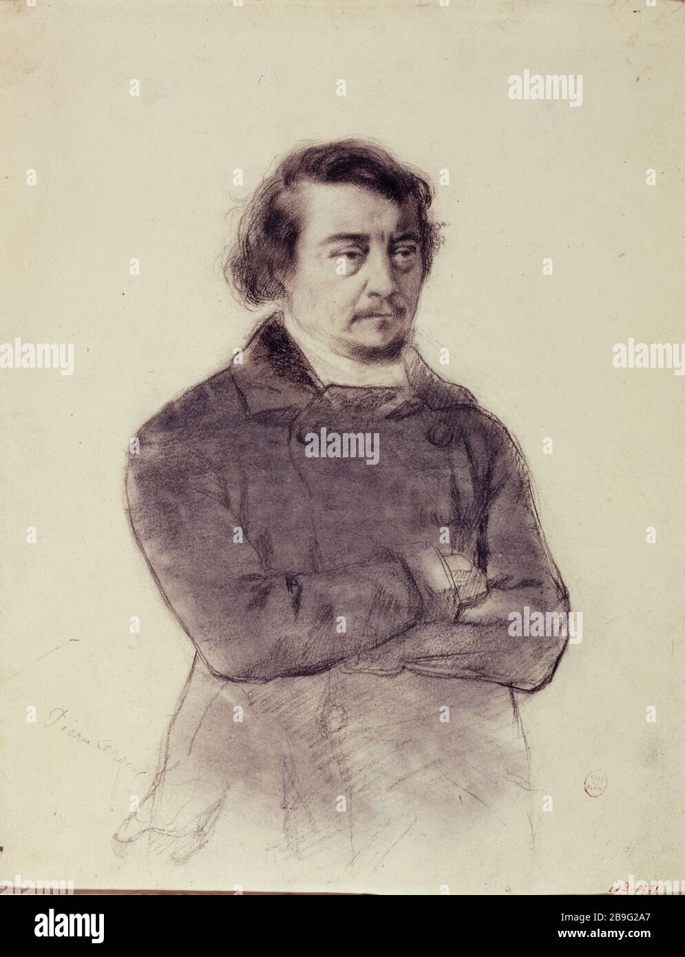 half-length portrait of Pierre Leroux, representative of the Seine ...