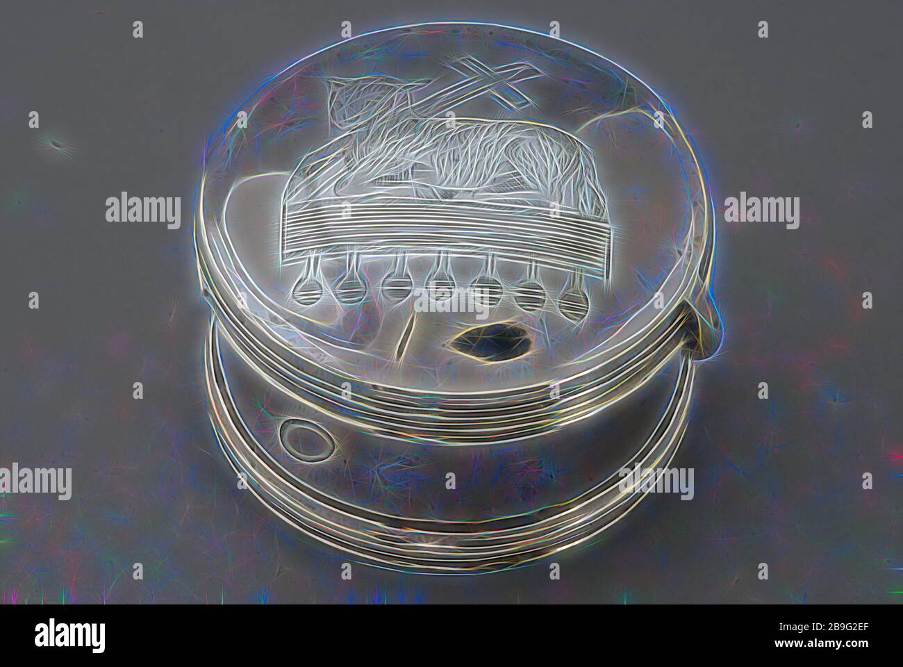 Rudolph Sondag, Chrismatorium with engraved representation of Lam Gods ...