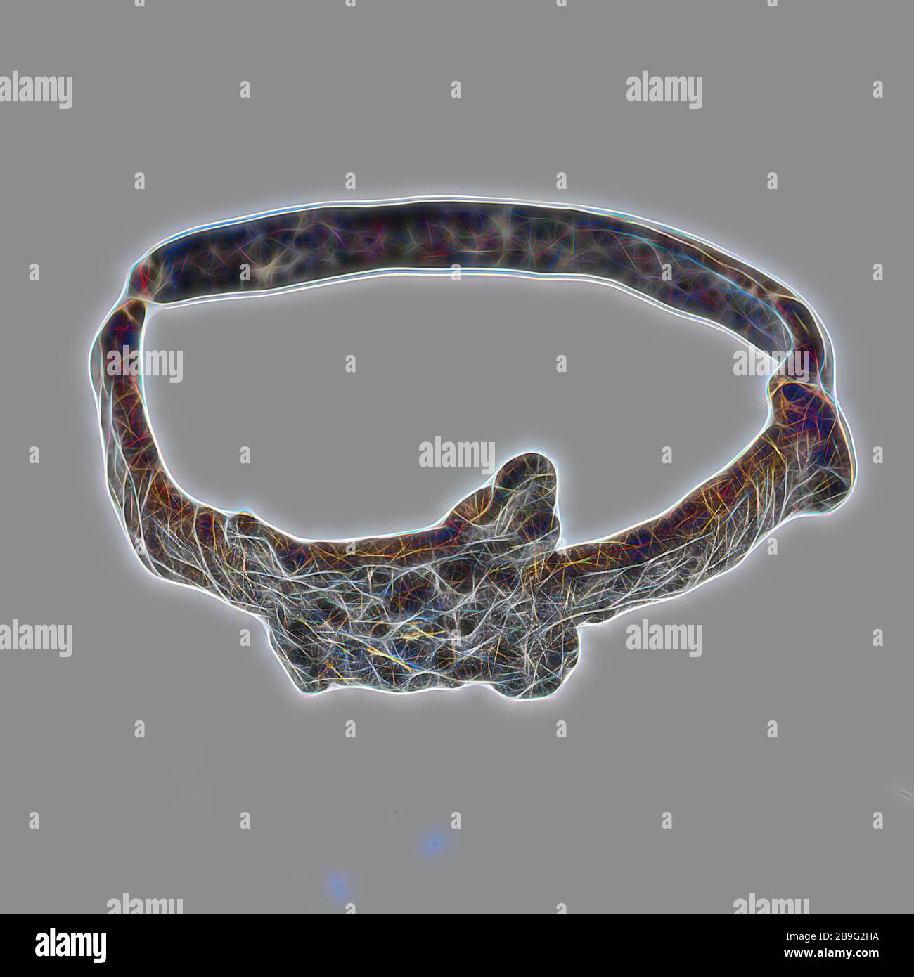 Tin ring, very poorly finished, ring ornament clothing accessory ...