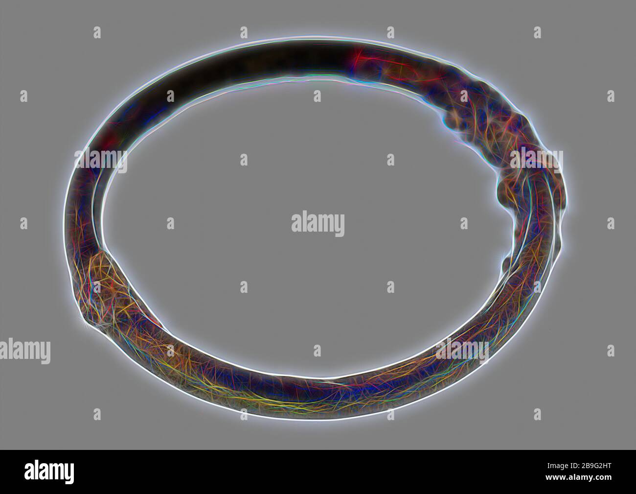 Thin ring, copper or bronze, ring part soil find copper bronze metal, d ...